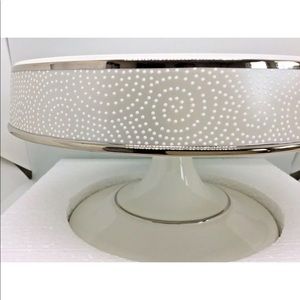 Lenox | Dining | Lenox Pedestal Cakeplate Platinum Pearlescent 95 ...